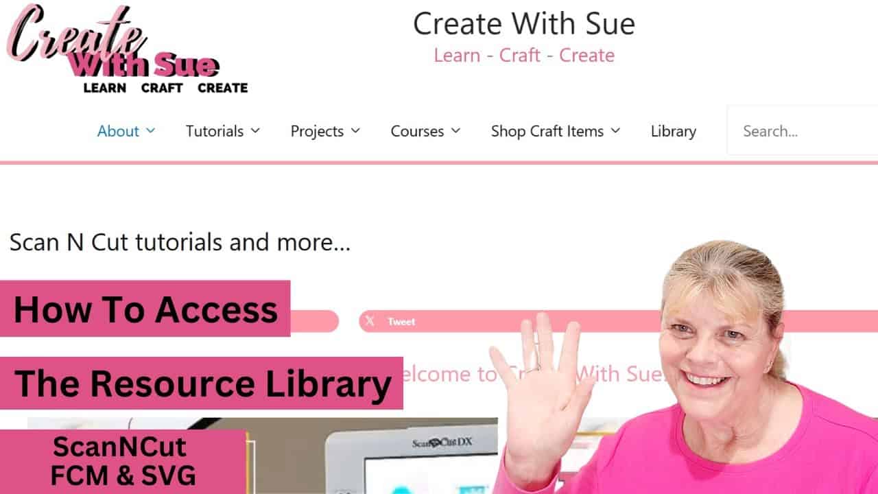 Create With Sue Resource Library - How to Access it - Create With Sue